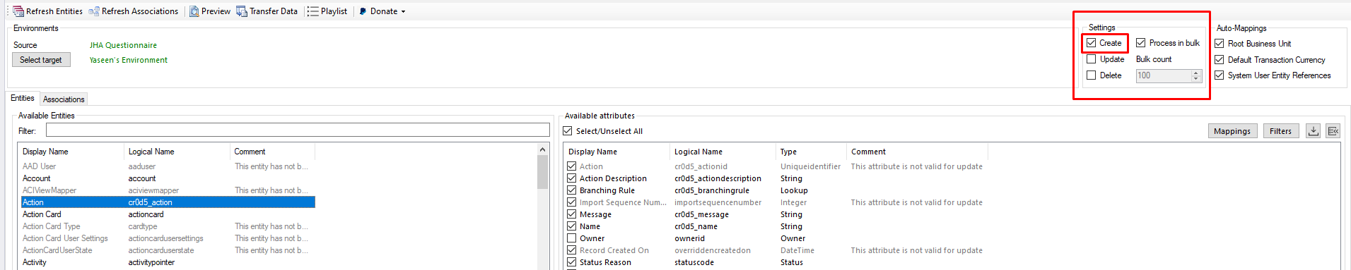 How to transfer data from one environment to another using Xrm Toolbox